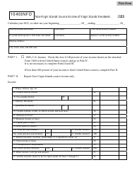Form 1040INFO Download Fillable PDF or Fill Online Non-virgin Islands ...