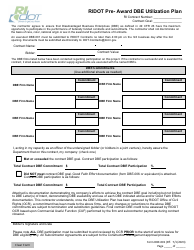 Form DBE-001 - Fill Out, Sign Online and Download Fillable PDF, Rhode ...