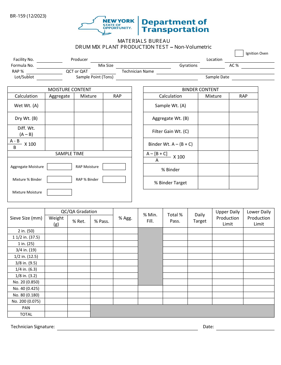 Form BR-159 - Fill Out, Sign Online and Download Printable PDF, New ...