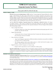 Download Instructions for Form CO-411 Vermont Corporate Income Tax ...