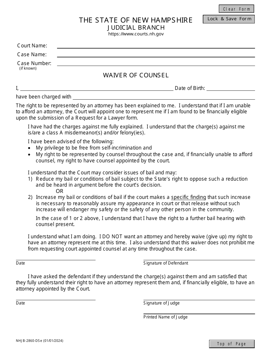 Form NHJB-2860-DSE - Fill Out, Sign Online and Download Fillable PDF ...
