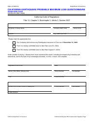 Form CDI RSU-001 - 2024 - Fill Out, Sign Online and Download Fillable ...