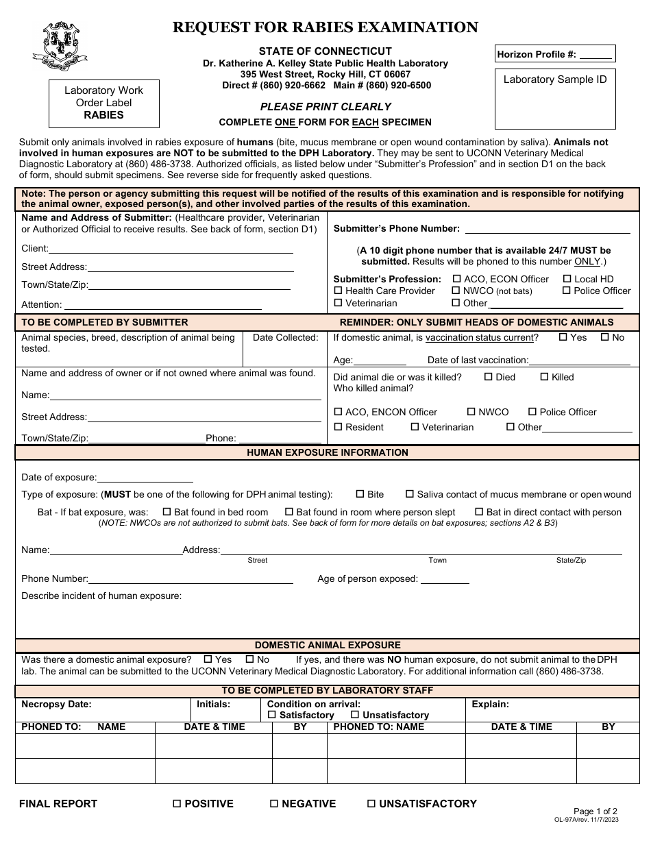 Form OL-97A - Fill Out, Sign Online and Download Fillable PDF ...