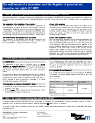 Quebec Canada The Settlement of a Succession and the Register of ...
