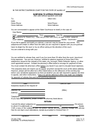 Form CR-340 - Fill Out, Sign Online and Download Fillable PDF, Alaska ...