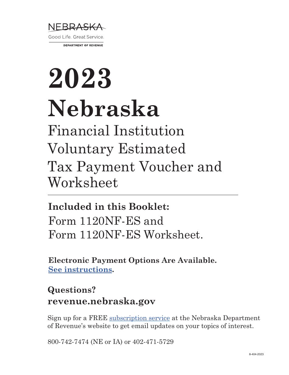 Form 1120NF-ES - 2023 - Fill Out, Sign Online and Download Fillable PDF ...