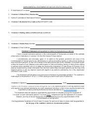 Pennsylvania Supplemental Statement of Out-of-State Circulator - Fill Out, Sign Online and ...