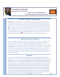 Download Instructions for One-Time Special Event Permit Application PDF ...