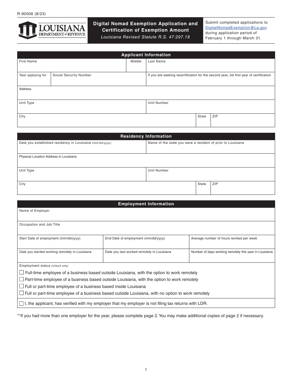 Form R-90006 - Fill Out, Sign Online and Download Fillable PDF ...