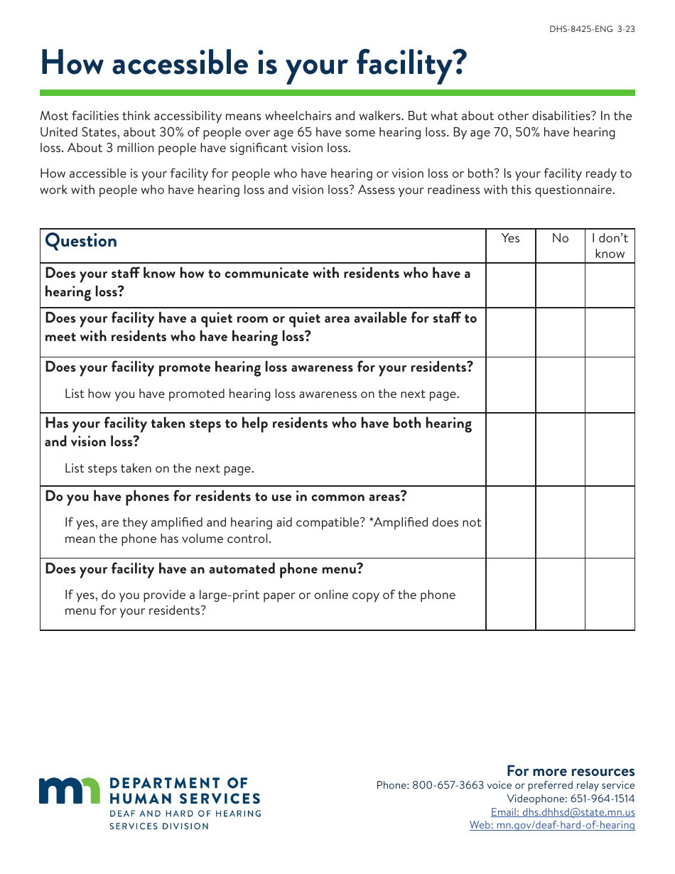Form DHS-8425-ENG - Fill Out, Sign Online and Download Printable PDF ...