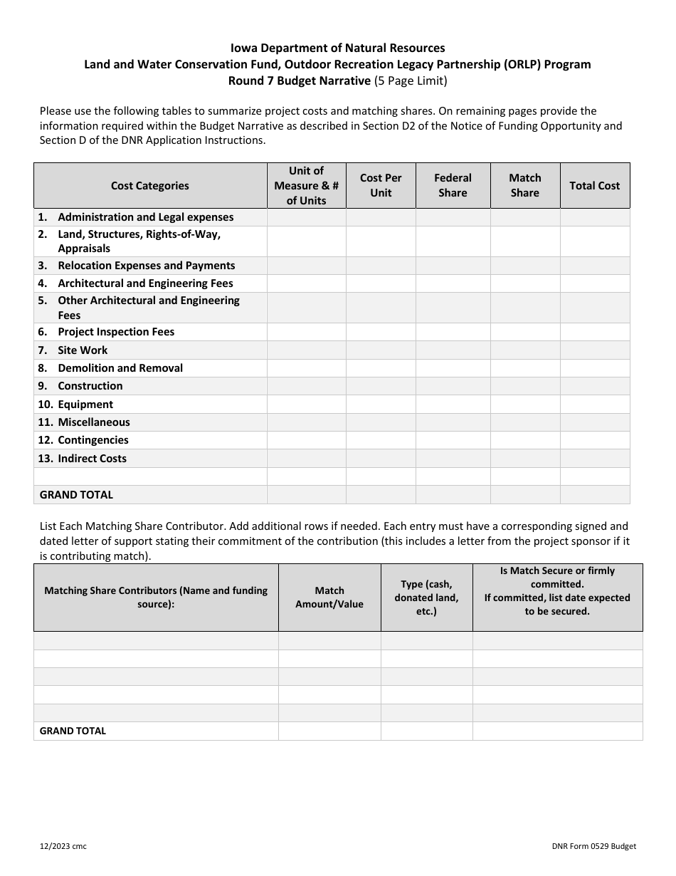 DNR Form 542-0529 - Fill Out, Sign Online and Download Fillable PDF ...