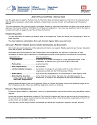 Download Instructions for Joint Application Form PDF | Templateroller