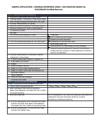 Virginia Job Creation Grant for Hua/Swam Certified Business Sample ...
