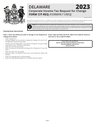 Download Instructions for Form CIT-REQ Corporate Request for Change ...