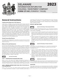 Download Instructions for Form CIT-HIC Information Return - Holding ...