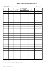 Illinois Media Dispenser Accuracy Check Download Printable PDF ...
