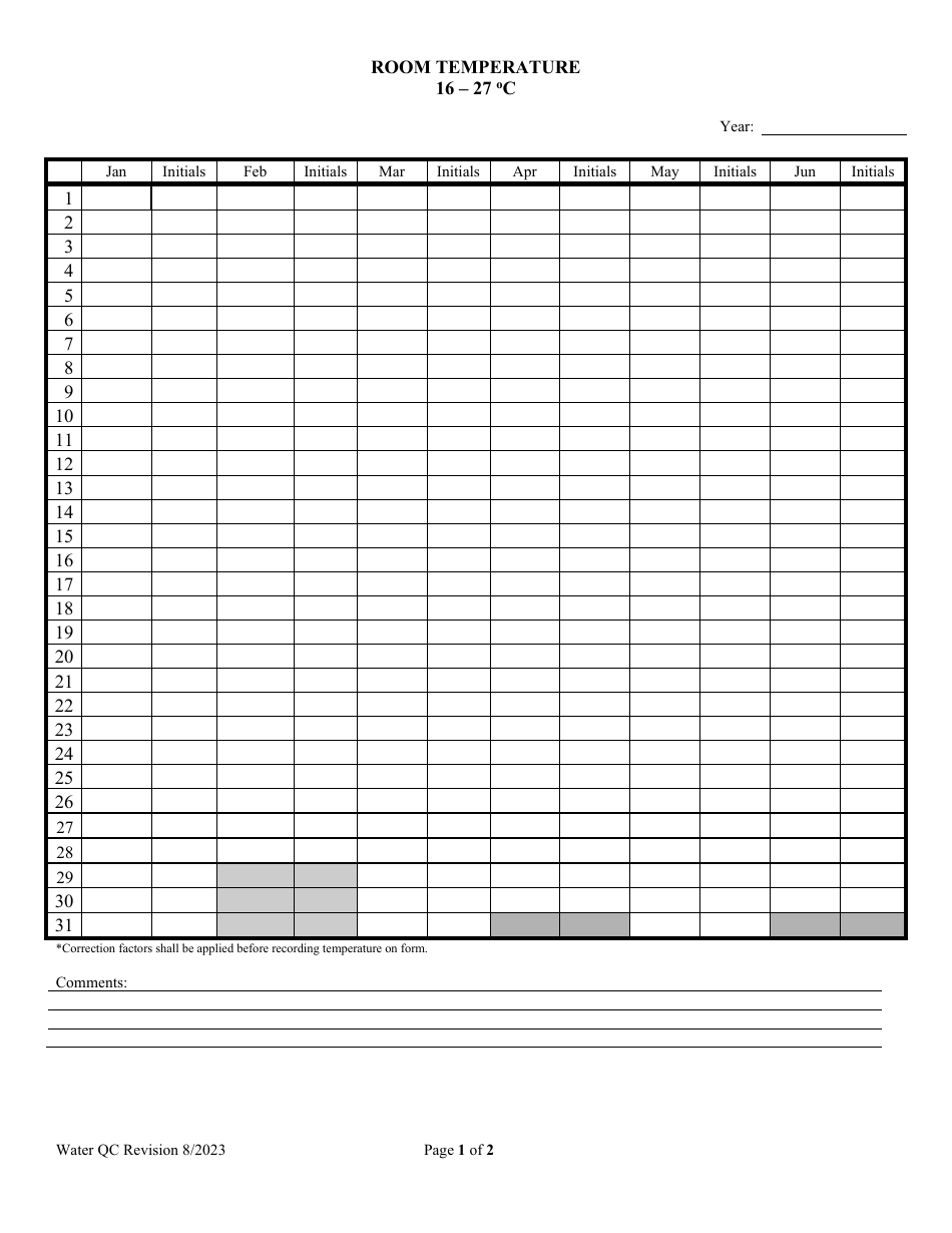 Illinois Room Temperature - Fill Out, Sign Online and Download PDF ...