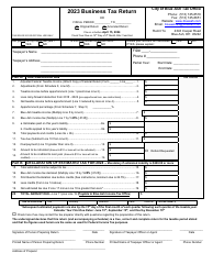 2023 City of Blue Ash, Ohio Business Tax Return - Fill Out, Sign Online ...