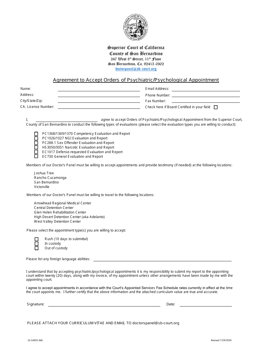 Form 13-14455-360 - Fill Out, Sign Online and Download Fillable PDF ...