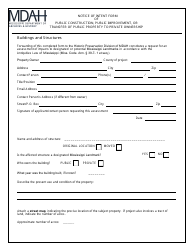 Mississippi Notice of Intent Form of Public Construction, Public ...