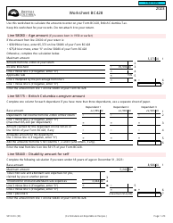 Form 5010-D Worksheet BC428 Download Fillable PDF or Fill Online ...