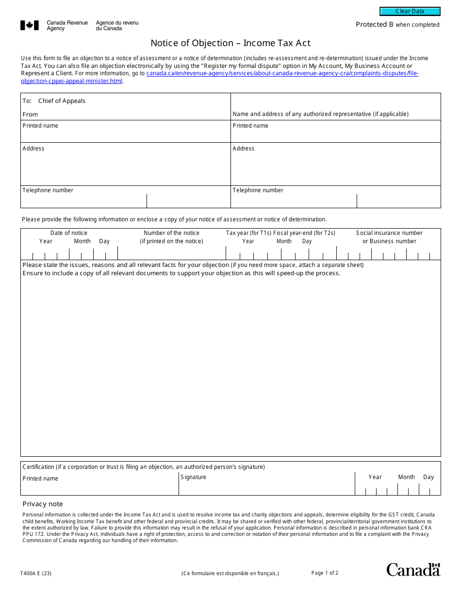 Form T400A - Fill Out, Sign Online and Download Fillable PDF, Canada | Templateroller
