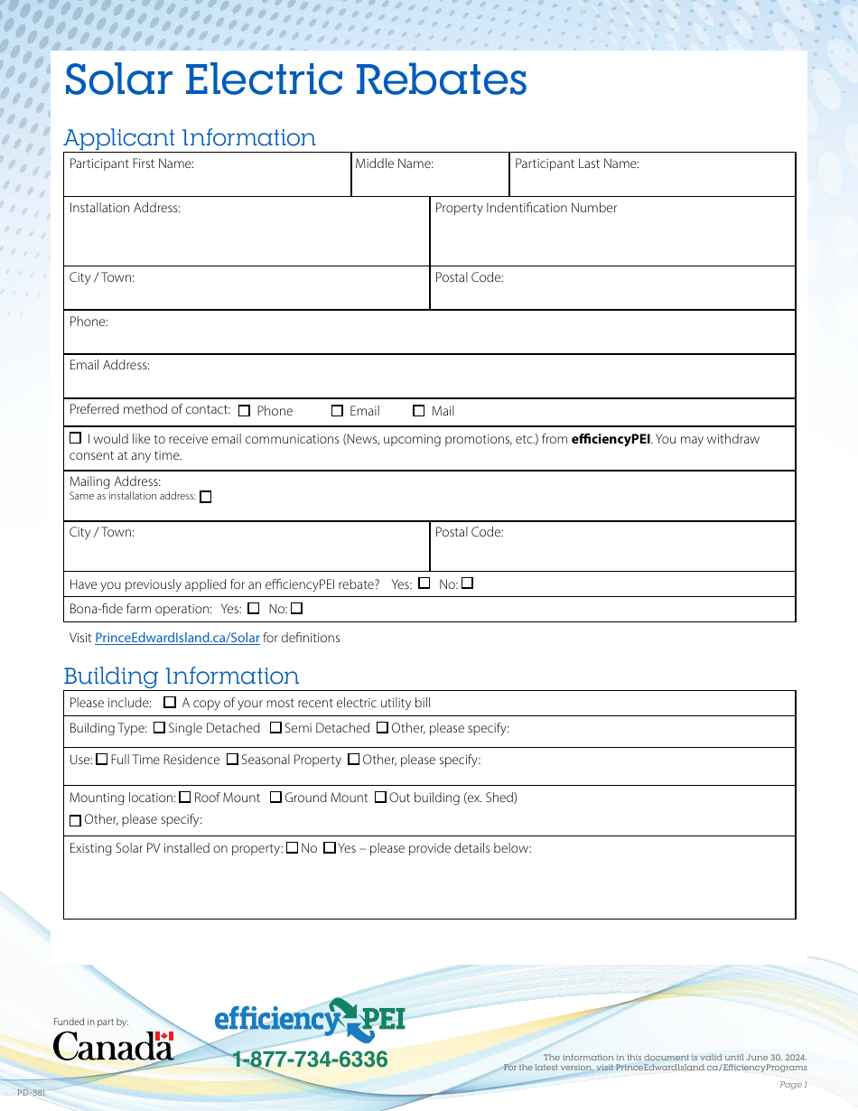 Form PD381 - Fill Out, Sign Online and Download Fillable PDF, Prince ...