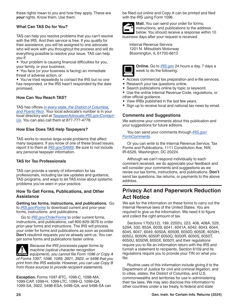 Download Instructions for IRS Form 1096, 1097, 1098, 1099, 3921, 3922, 5498, W-2G PDF, 2024 2018 ...