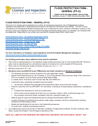 Form PG_002_F Download Fillable PDF or Fill Online Flood Protection ...