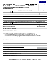 Form 150-101-687 Schedule OR-EIS Download Fillable PDF or Fill Online ...