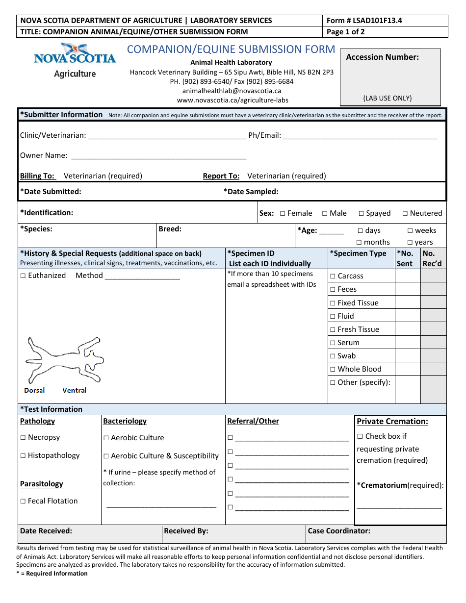 Form LSAD101F13.4 - Fill Out, Sign Online and Download Fillable PDF ...
