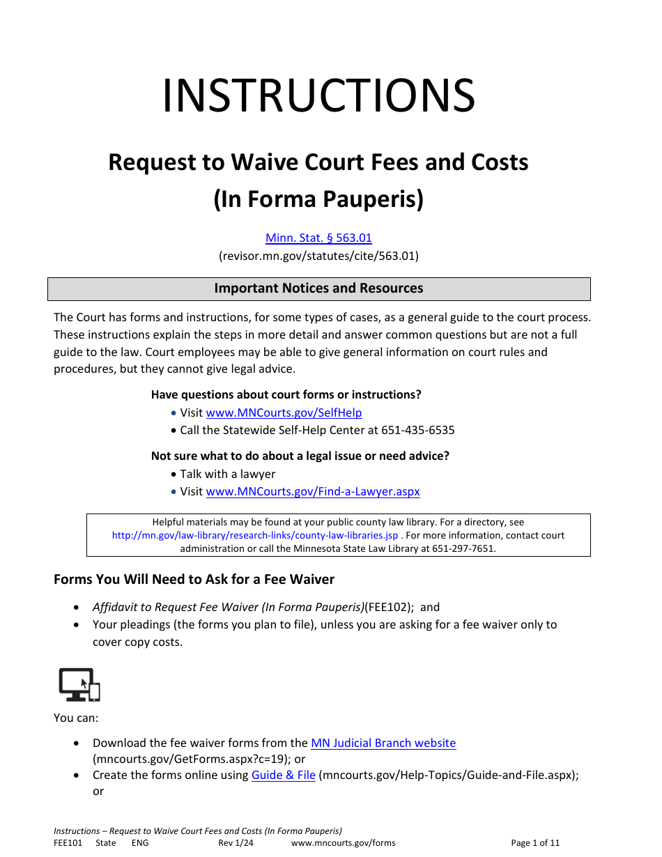 Form FEE101 - Fill Out, Sign Online and Download Printable PDF ...