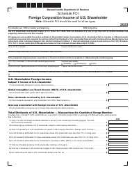 Schedule FCI Download Printable PDF or Fill Online Foreign Corporation ...
