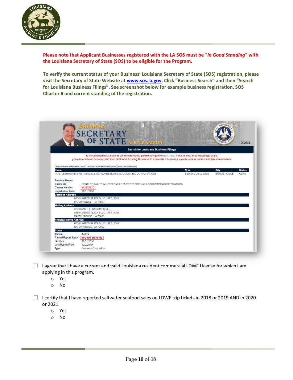 Louisiana Ldwf Application Checklist - Fill Out, Sign Online and ...
