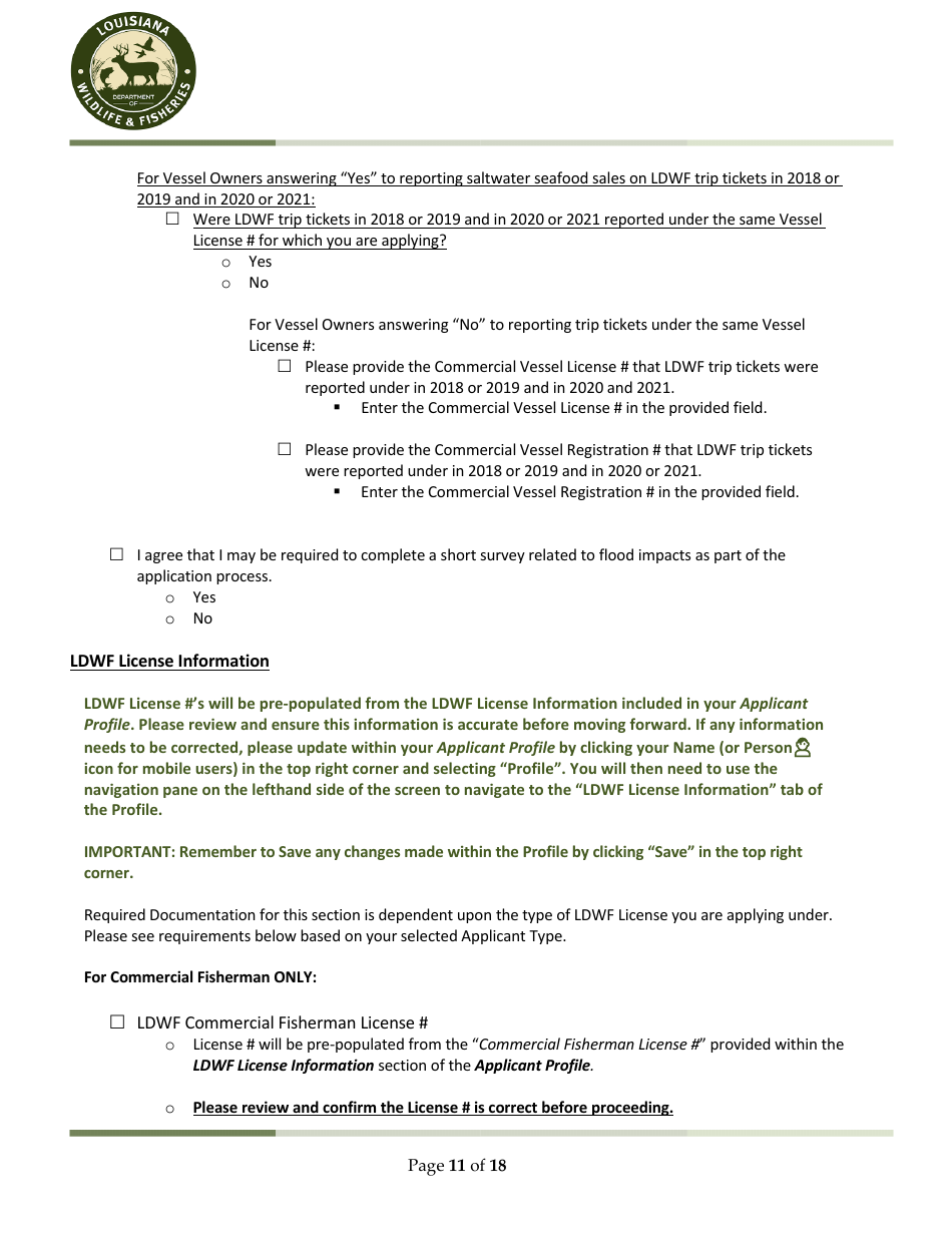 Louisiana Ldwf Application Checklist - Fill Out, Sign Online and ...