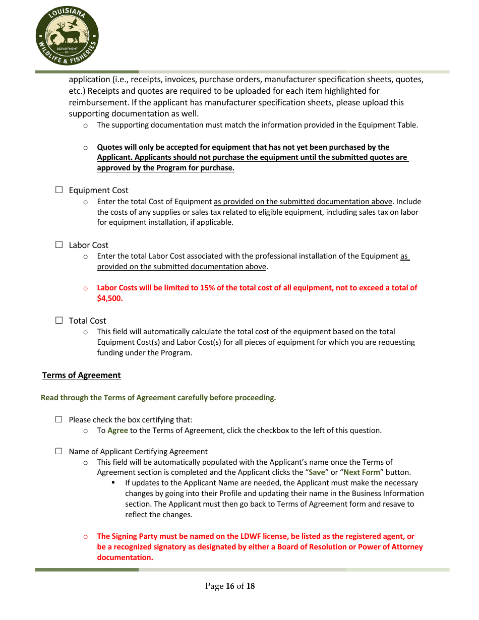 Louisiana Ldwf Application Checklist - Fill Out, Sign Online and ...