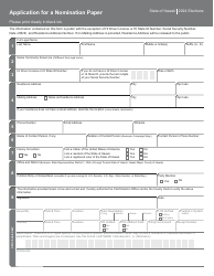 2024 Hawaii Application for a Nomination Paper - Fill Out, Sign Online ...