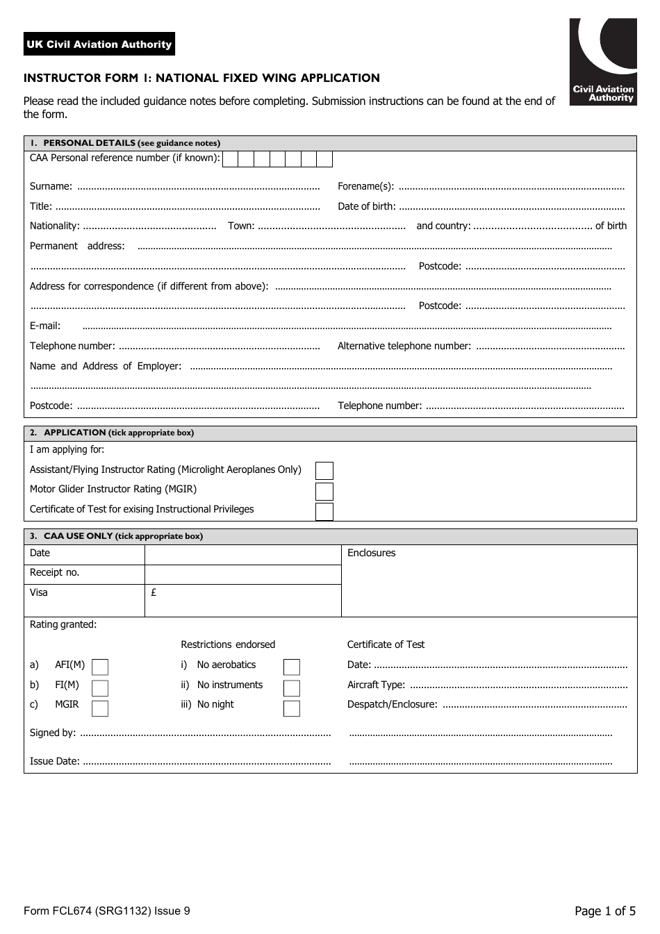 Instructor Form I (SRG1132; FCL674) - Fill Out, Sign Online and ...
