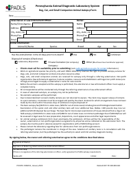 PD PATH Form 01 Download Fillable PDF or Fill Online Dog, Cat, and ...