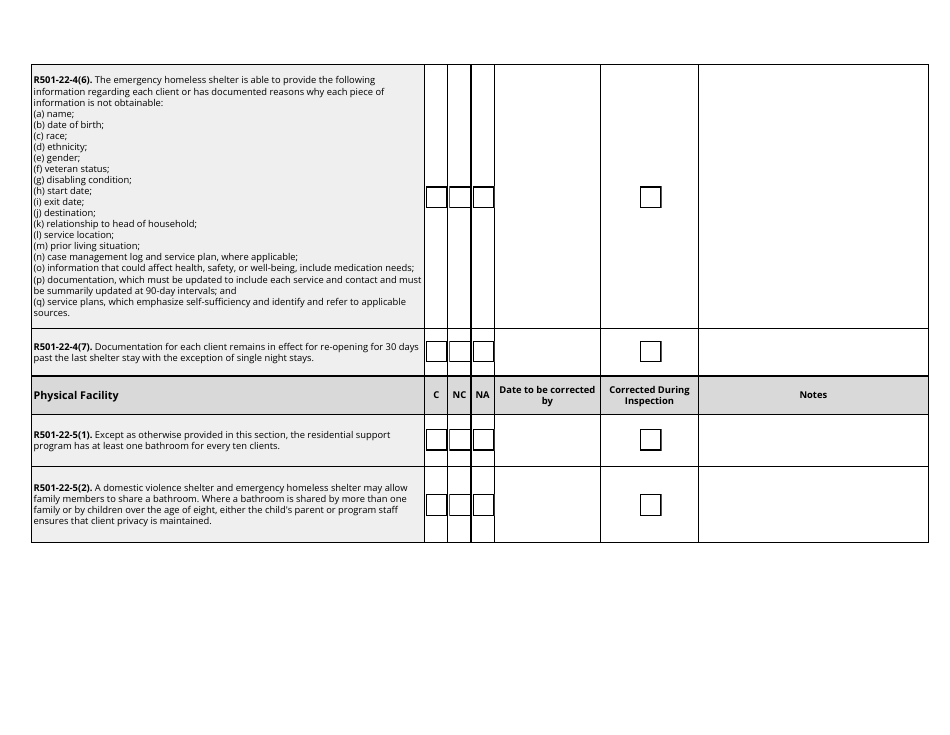 Utah Residential Support Inspection Checklist - Fill Out, Sign Online ...