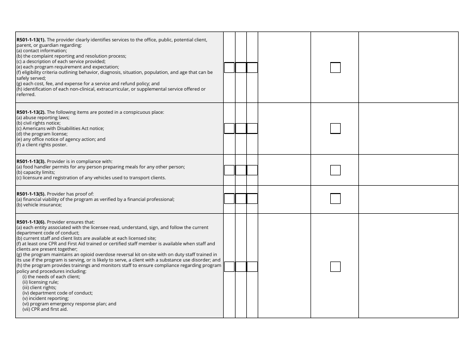 Utah Residential Support Inspection Checklist - Fill Out, Sign Online ...