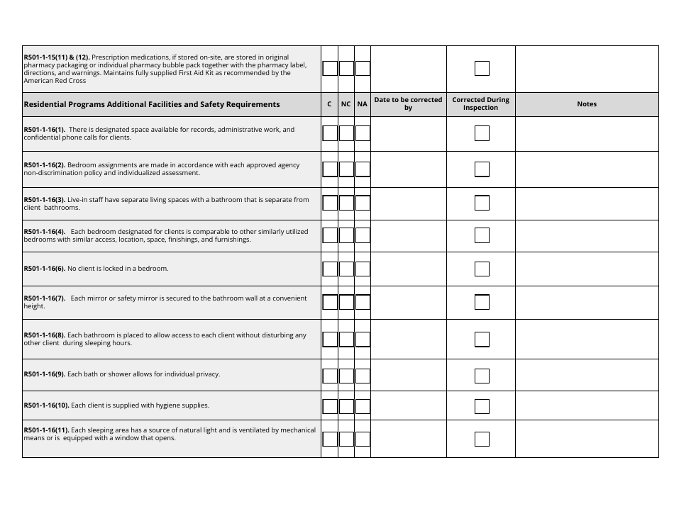 Utah Residential Support Inspection Checklist - Fill Out, Sign Online ...