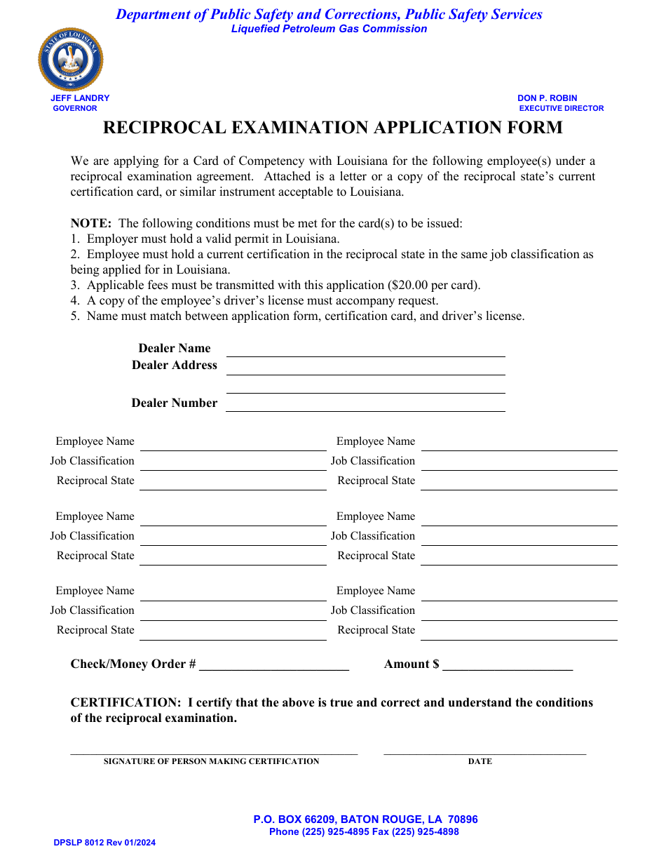 Form DPSLP8012 - Fill Out, Sign Online and Download Printable PDF ... Form DPSLP8012 - Fill Out, Sign Online and Download Printable PDF ...