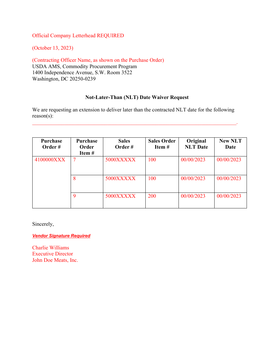 Post Award Waiver Request - Fill Out, Sign Online and Download PDF ...