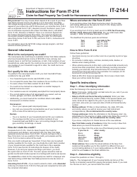 Download Instructions for Form IT-214 Claim for Real Property Tax ...
