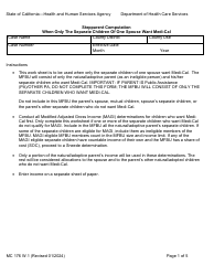 Form MC176 W.1 Download Fillable PDF or Fill Online Stepparent ...
