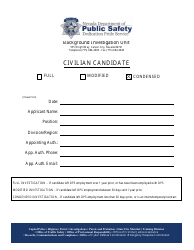 Nevada Background Packet - Civilian Condensed (Former Dps Employee ...