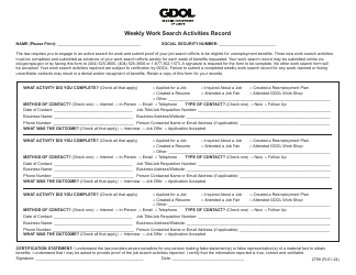Form 2798 - Fill Out, Sign Online and Download Fillable PDF, Georgia ...