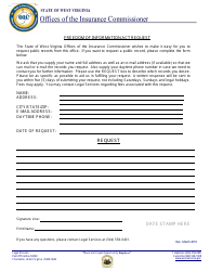 West Virginia Freedom of Information Act Request - Fill Out, Sign ...