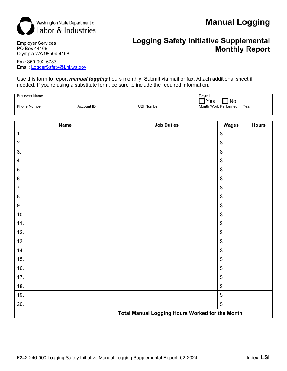 Form F242-246-000 - Fill Out, Sign Online and Download Fillable PDF ...